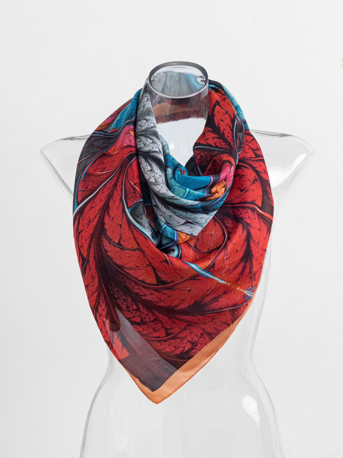 LYNO - KHĂN LỤA K0004 HỌA TIẾT SƠN THẠCH